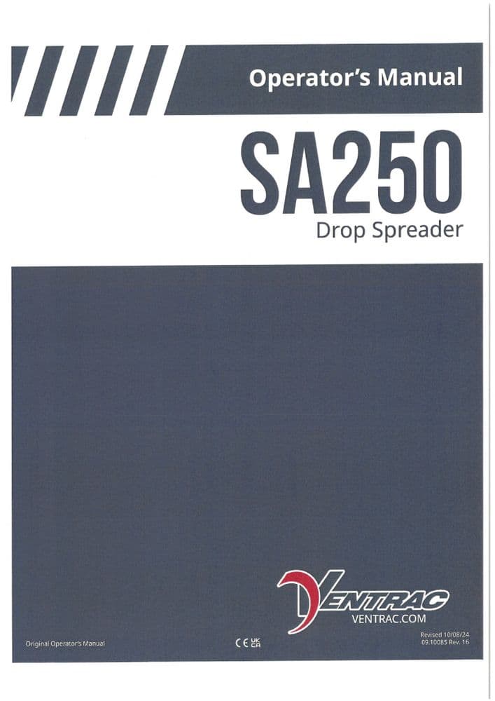 Ventrac Drop Spreader SA250 Operators Manual