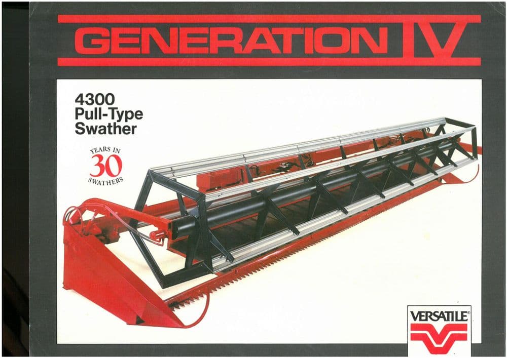 Versatile Generation IV 4300 Pull Type Swather Brochure