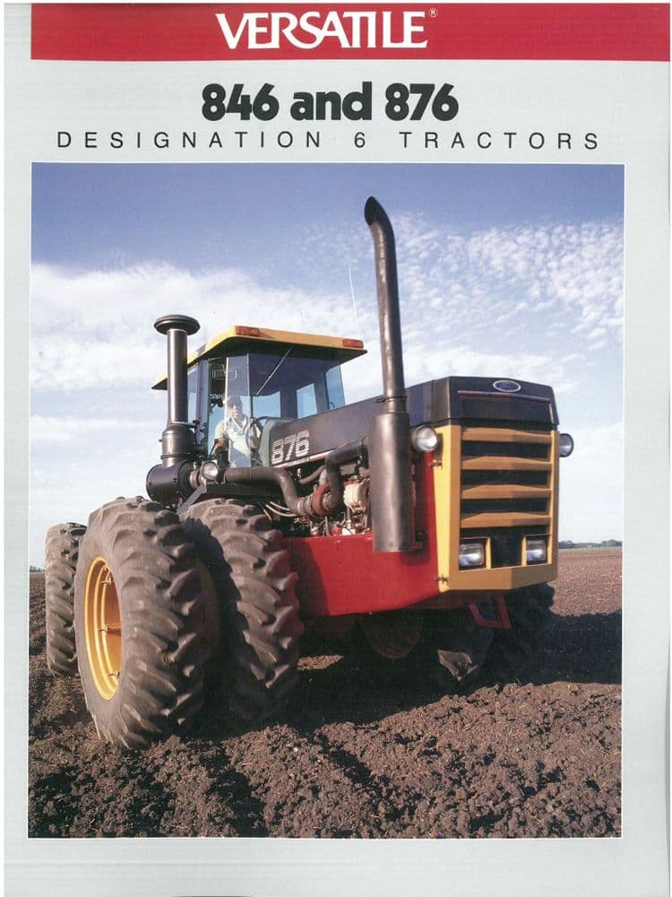 Versatile Tractor "Designation 6" - 846 & 876 Brochure