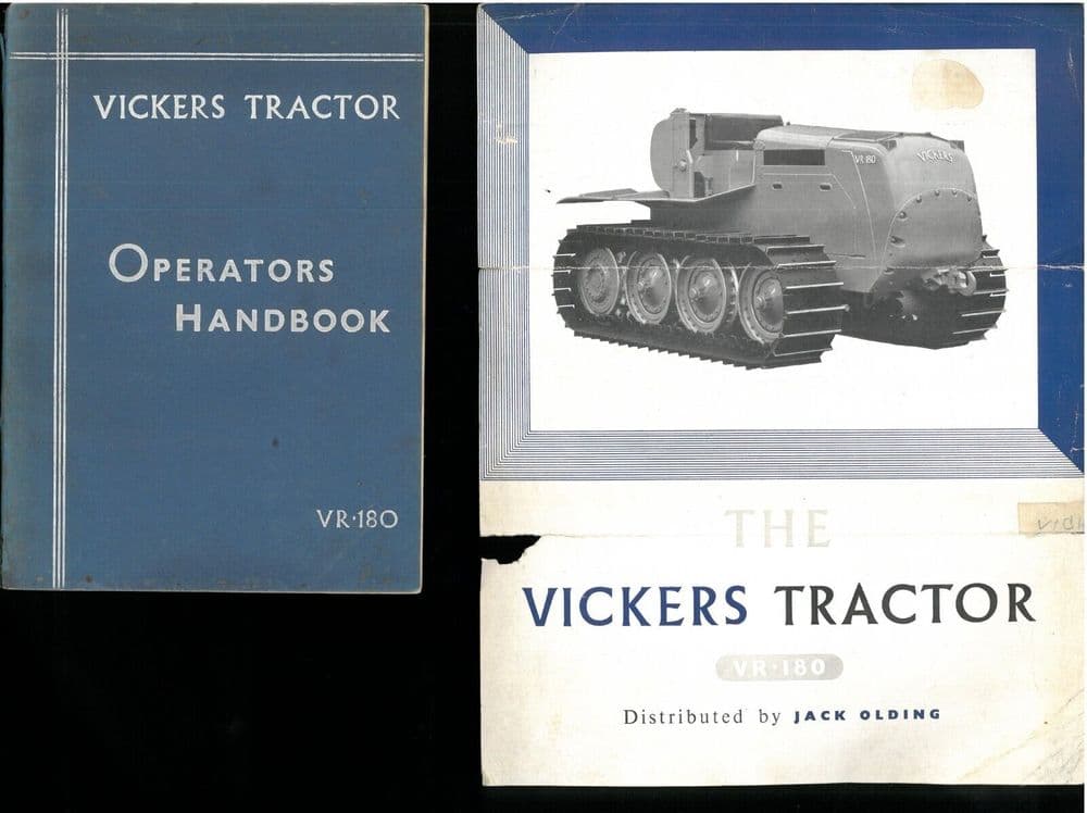 Vickers Tractor VR180 Manual and Brochure - VR 180 - ORIGINAL MANUAL