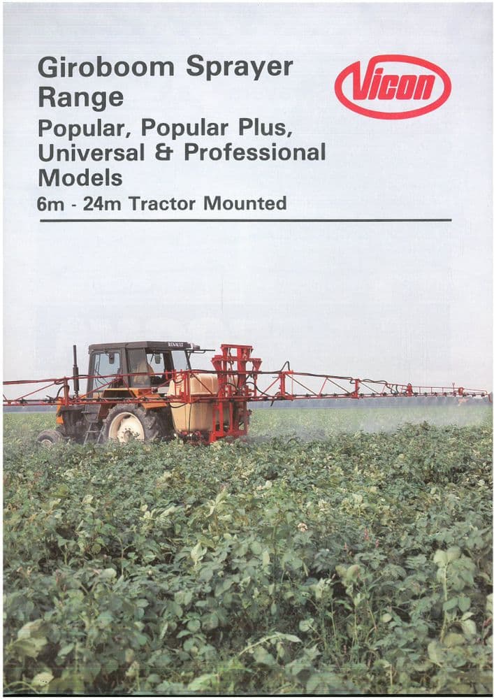 Vicon Giroboom Sprayer Range - Popular Popular Universal & Professional ...