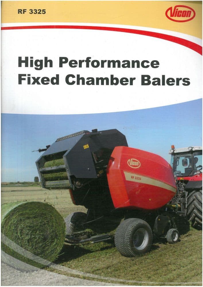 Vicon High Performance Fixed Chamber Baler Brochure