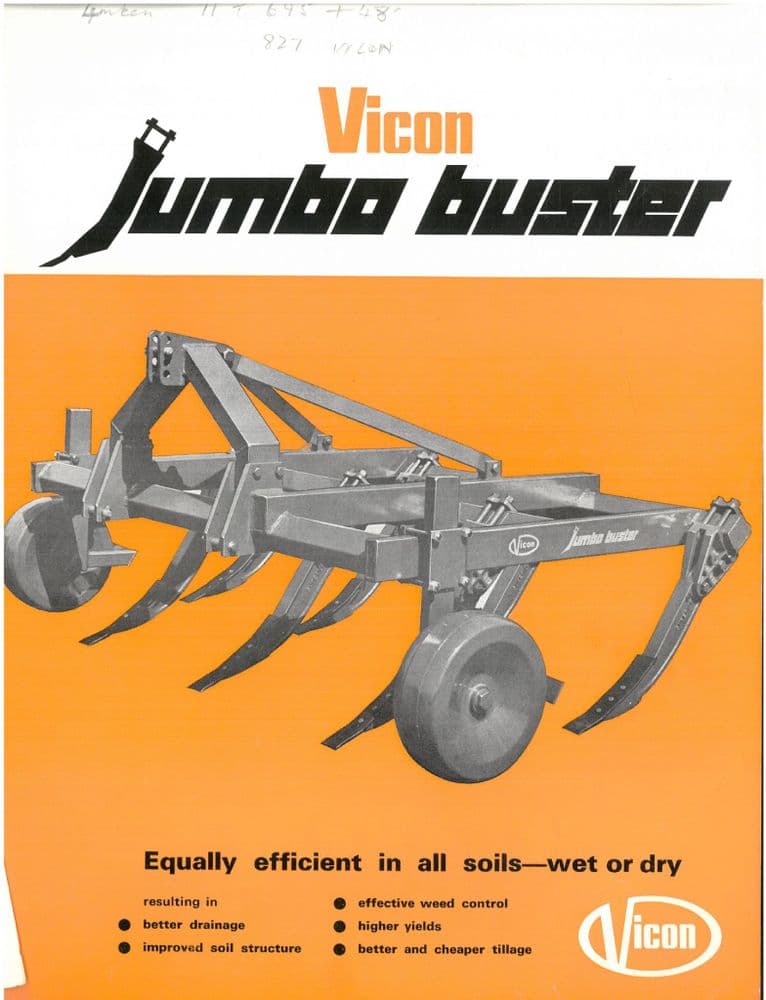 Vicon Jumbo Buster 8ft & 10ft Model - Brochure