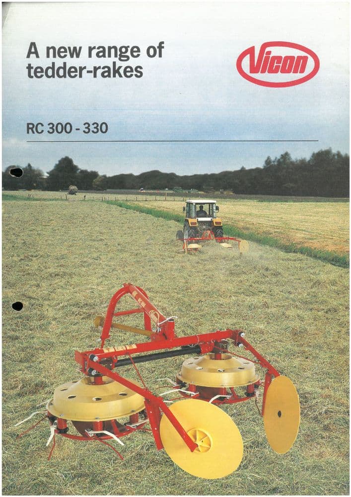 Vicon Rakes A New Range Of Tedder-Rakes RC300 RC330 Brochure RC 300 330