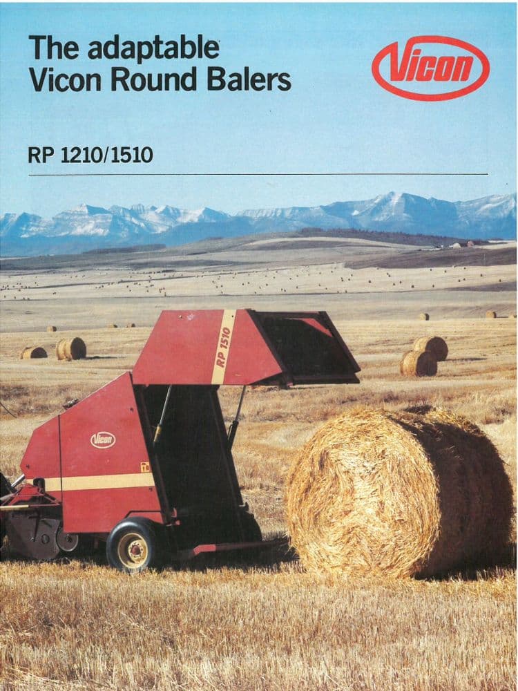 Vicon Round Baler RP 1210/1510 Brochure