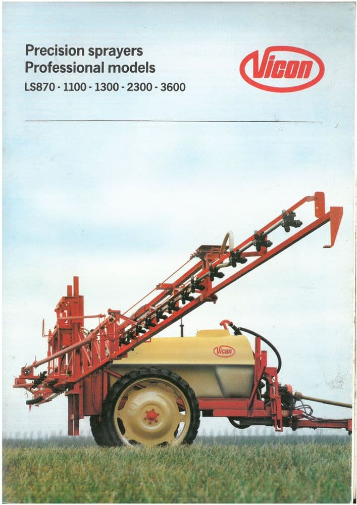 Vicon Sprayers LS 870/1100/1300/2300/3600 Brochure