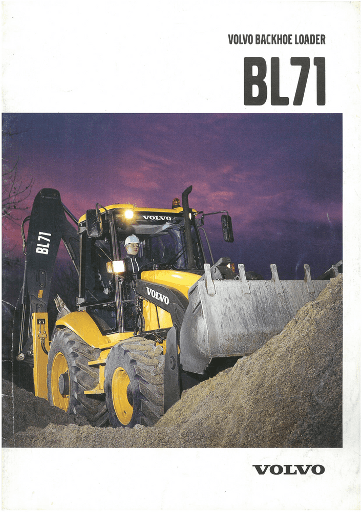 Volvo Backhoe Loader BL71 Brochure
