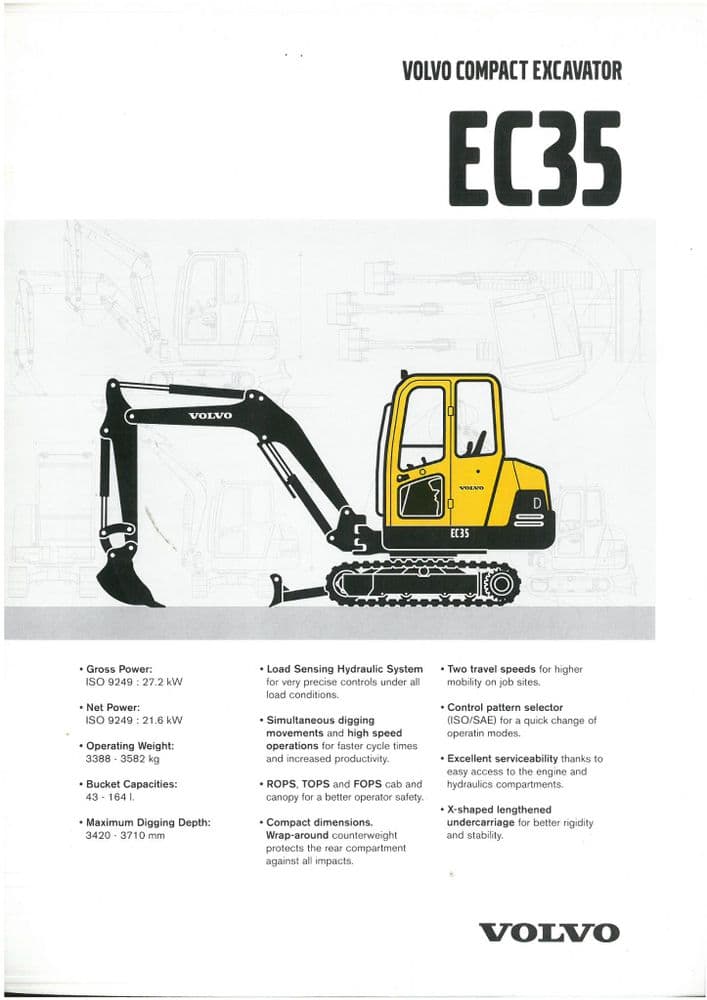 Volvo Compact Excavator EC35 Brochure - EC 35