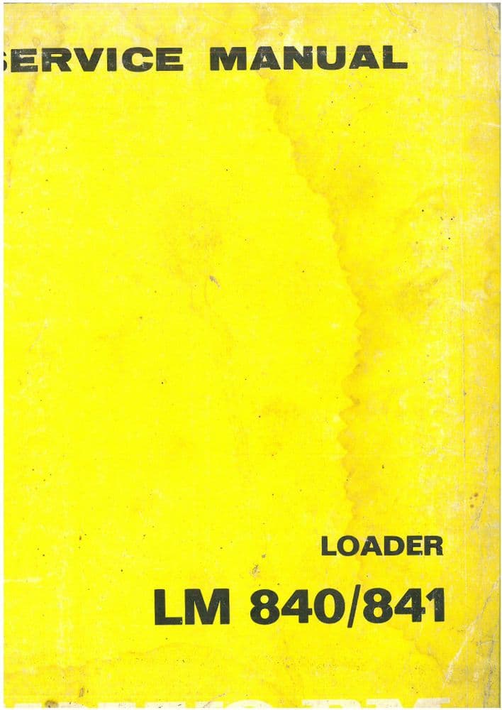 Volvo Loader LM840 LM841 Service Workshop Manual