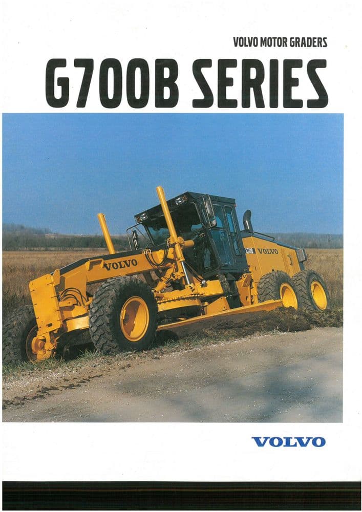 Volvo Motor Graders G700B Series Brochure 1