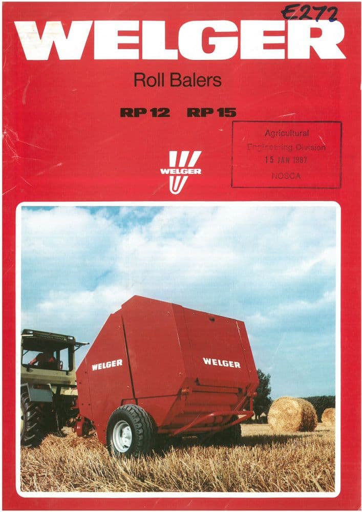 Welger Roll Baler RP12 & RP15 Brochure