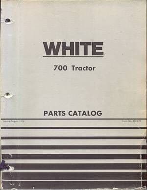 White 700 Utility Tractor Parts Manual
