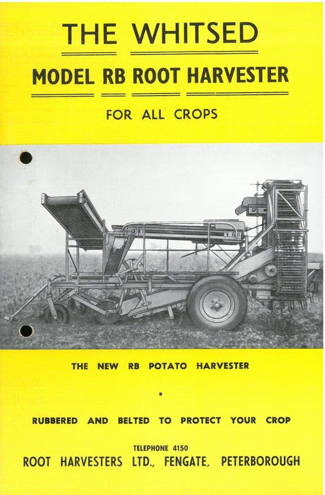 Whitsed Model RB Root Harvester Brochure