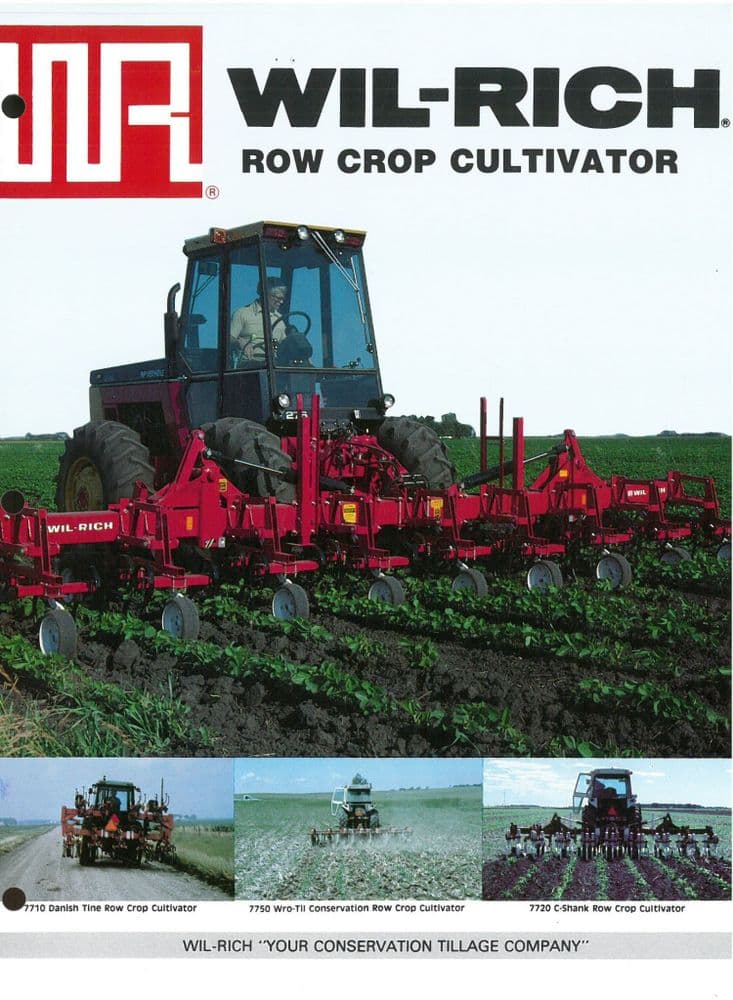 Wil-Rich 7710 7711 7712 7720 7750 Row Crop Cultivators Brochure