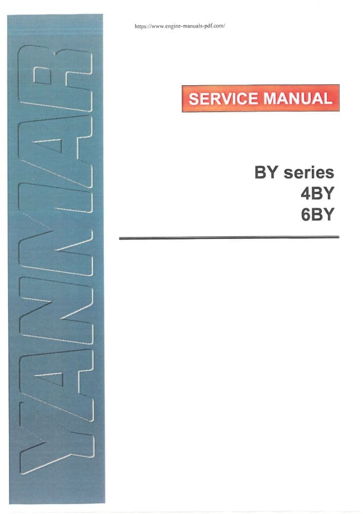 Yanmar Marine Diesel Engine 4BY 6BY Workshop Service Manual
