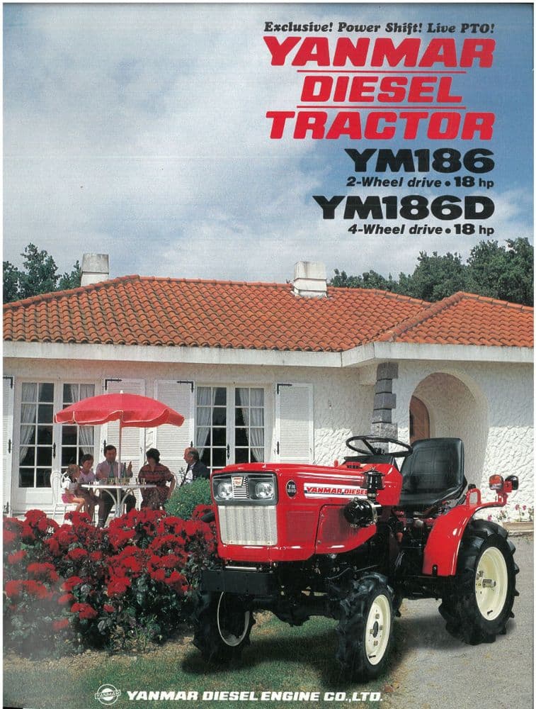 Yanmar Tractor Diesel YM186 & YM186D Brochure