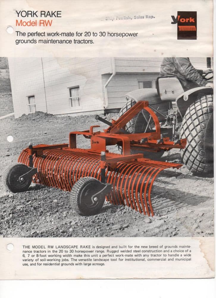 York Rake - Model RW Brochure