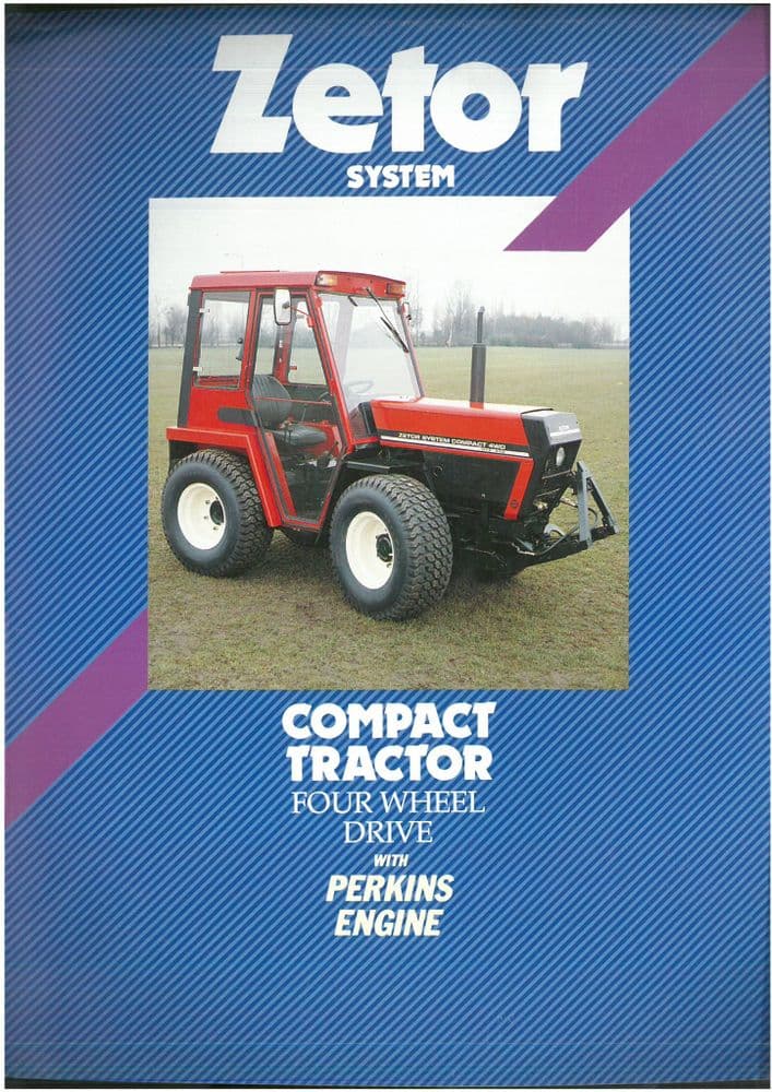 Zetor System Compact Tractor - Perkins 103 -13 Brochure
