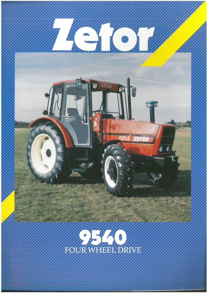 Zetor Tractor 9540 Brochure