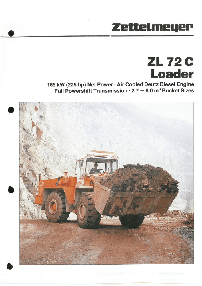 Zettelmeyer Loader ZL72C Brochure