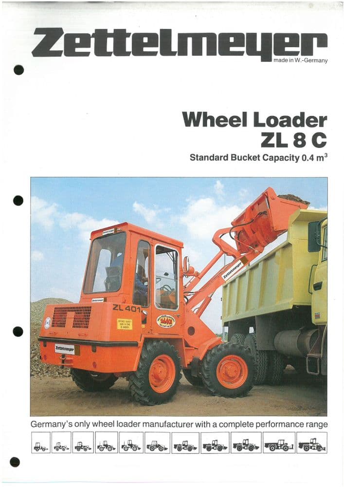 Zettelmeyer Wheel Loader ZL8C Brochure