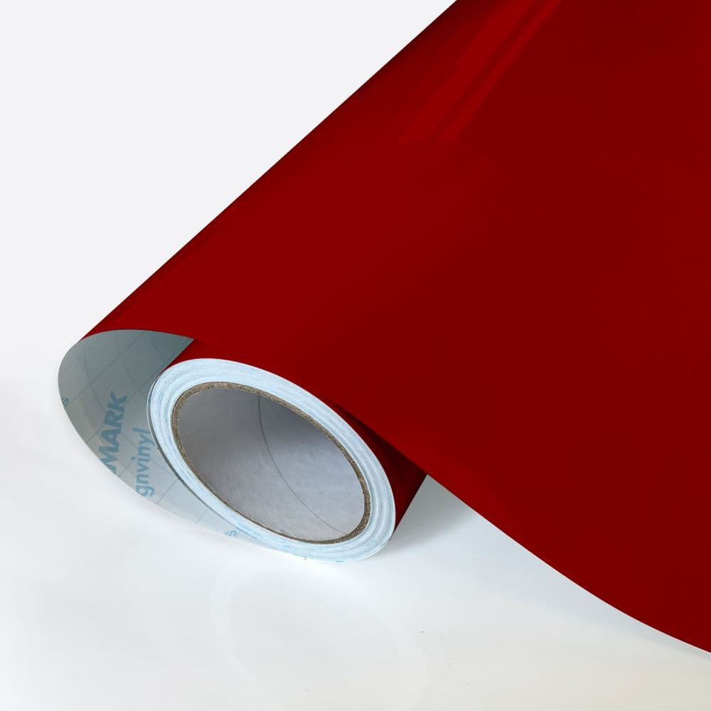 100 micron Gloss Carmine Red Wrapping Film Vinyl with Air Release ...