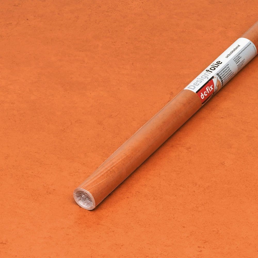 2m x 67cm Terracotta Textured Clay Sticky Vinyl Wrap 346-8210