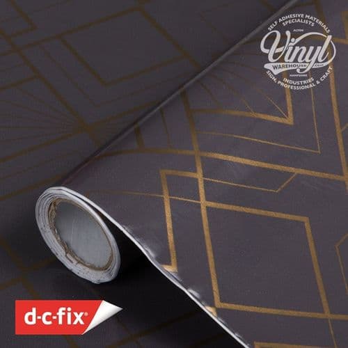 45cm x 1 5m Trendyline Linas Geometric Sticky Back Vinyl 343-1022