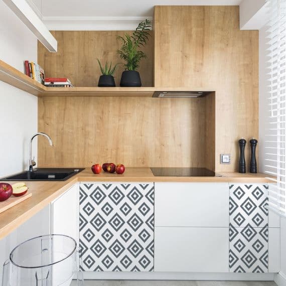 67 5cm x 1 5m Trendyline Nalo Geometric Sticky Back Vinyl 343-8024