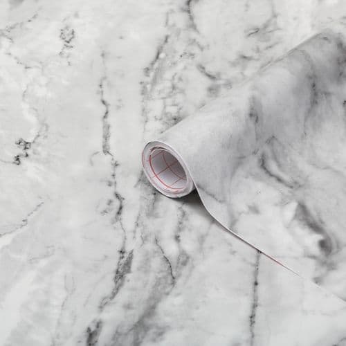 67cm Romeo Marble Sticky Back Vinyl 200-8288 Lengths from 1m to 15m