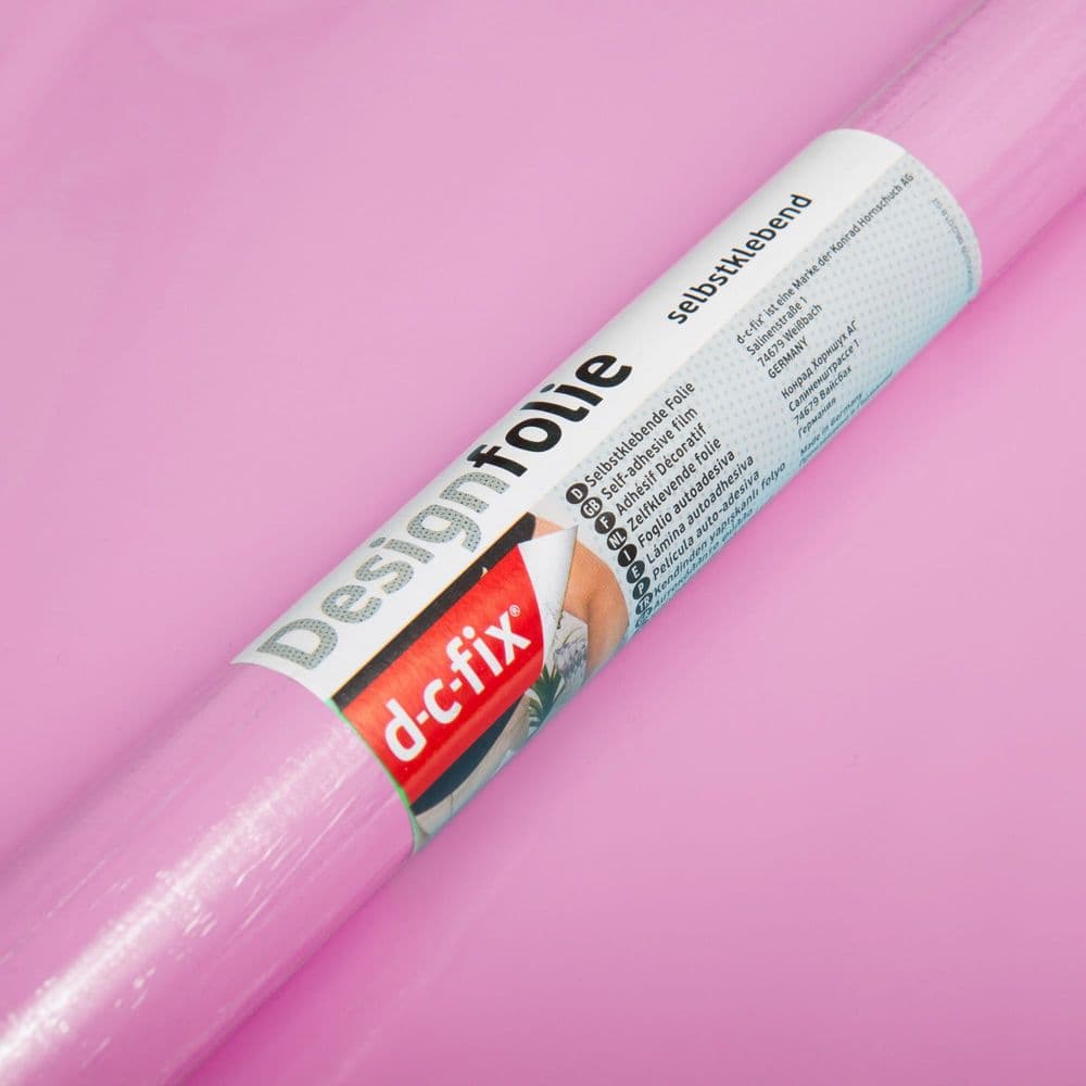 D-C-Fix Gloss Cherry Pink Sticky Back Vinyl 346-8139 67cm x 2m