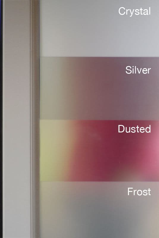 Dusted Premium Etch Glass Window Film - 7 year life