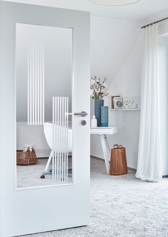 Modern Decorative Static Window Stripes - Clarity -321-9002- 200cm x 30cm