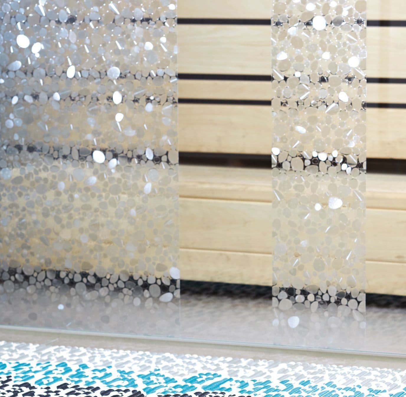 Modern Decorative Static Window Stripes - Hope - 200cm x 45cm