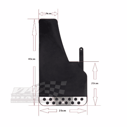 Race Rally Heavy duty Red mud flaps