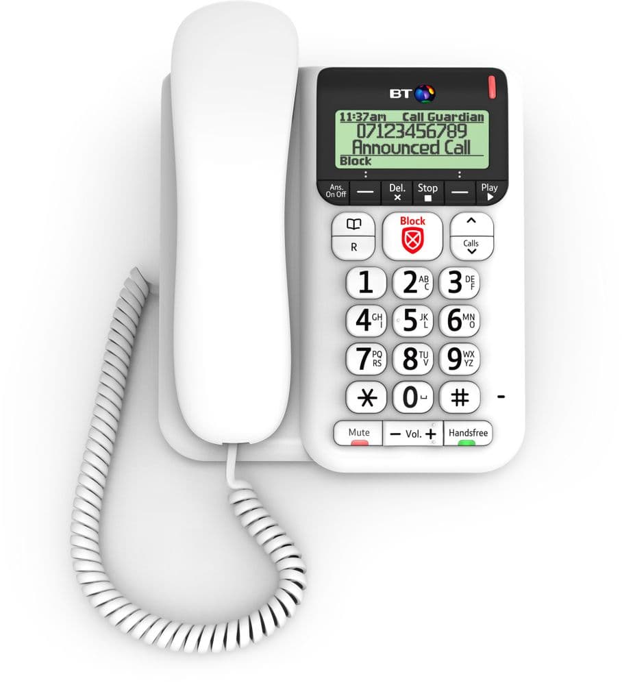 BT Decor 2600 With Call Guardian - Sgw BT3154