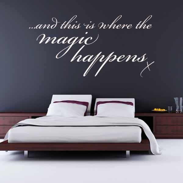 And this is where the Magic Happens Wall sticker / decals
