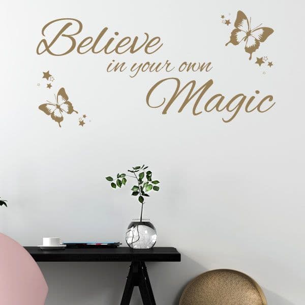 Believe in Your Own Magic Wall sticker Quote / decals