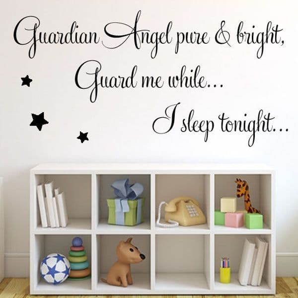 Guardian Angel Pure & Bright Wall sticker / decals