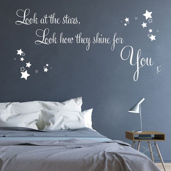 Look at the Stars Look How they Shine for You Wall sticker / decals