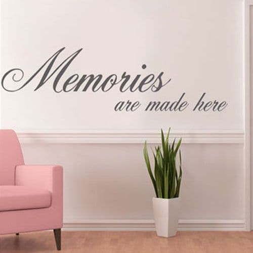 Memories are Made Here Wall sticker / decals