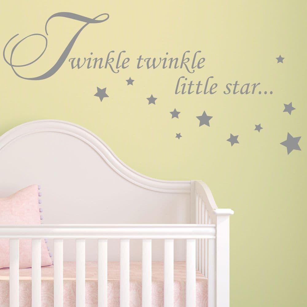 Twinkle Twinkle Stars Baby Wall Sticker decals
