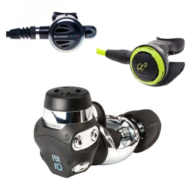 Oceanic Delta 4 2 FDX10 Regulator with Alpha 9 Octopus