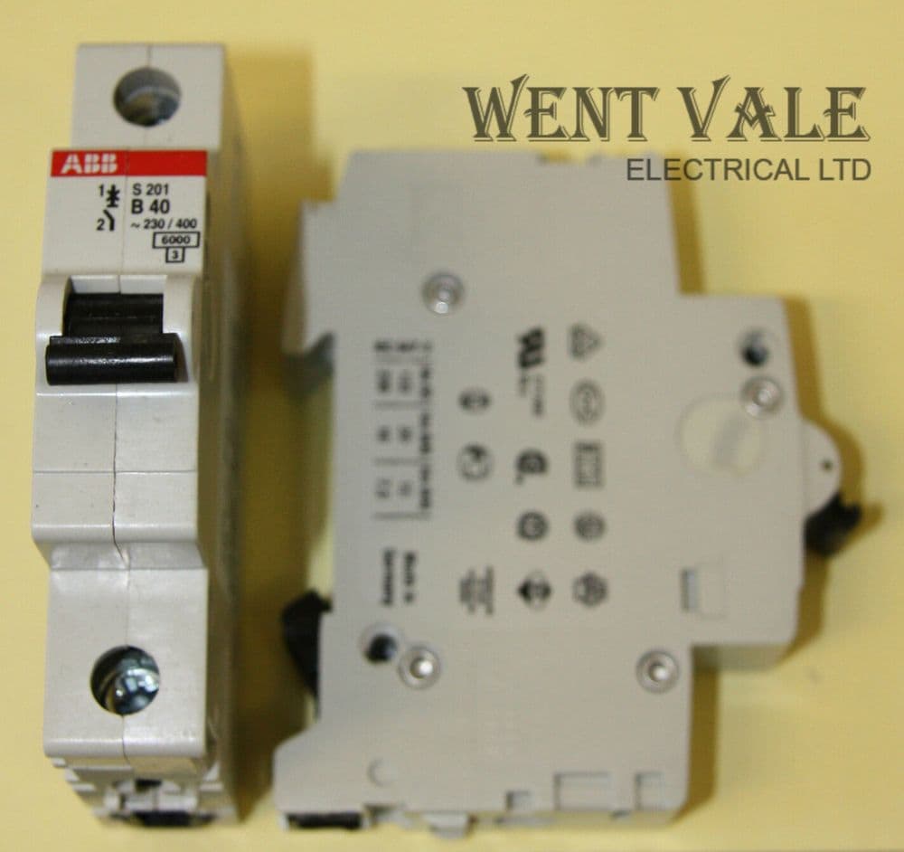 ABB System Pro M 200 Series - S201 - 40a Type B Single Pole MCB Used