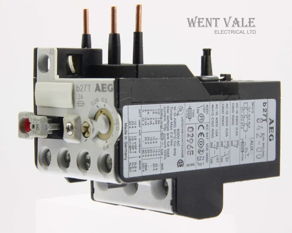 AEG B27T - 910-341-842-00 - 2a Thermal Overload Relay 0 28 - 0 4a Range