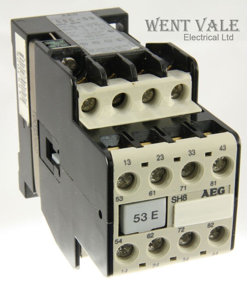 AEG SH8-53E - 910-302-585-58 - 20a Eight Pole Control Relay 110vac Coil