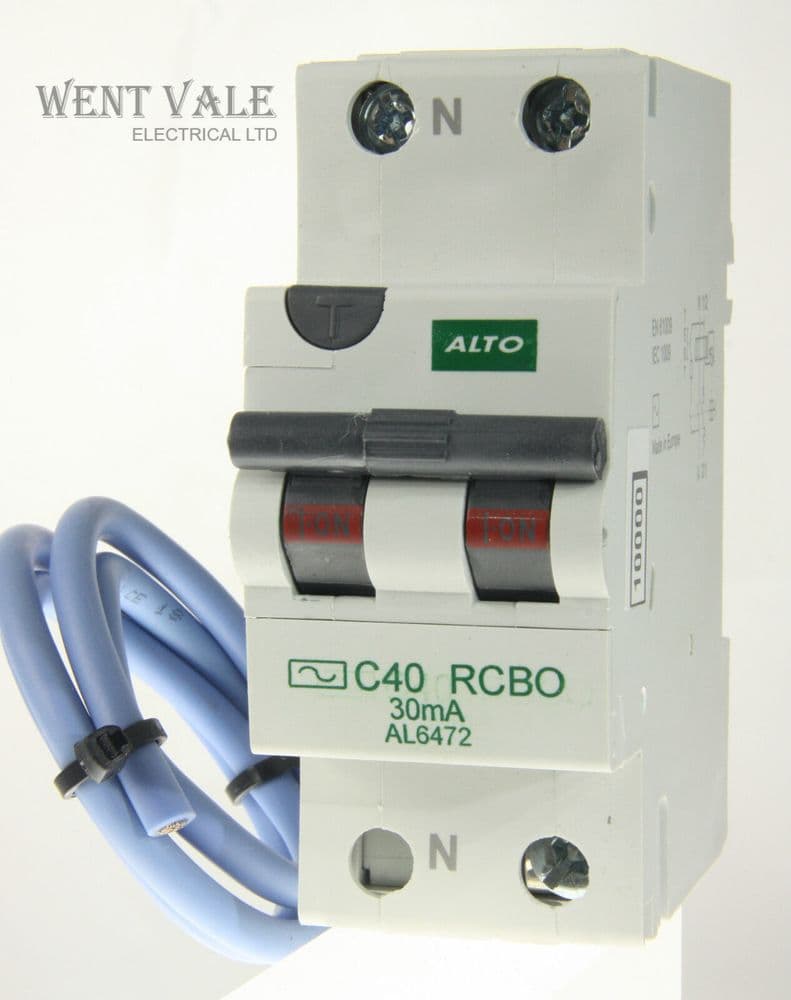 Alto AL6472 - 40a 30mA Type C Single Pole Switched Neutral AC RCBO Unused