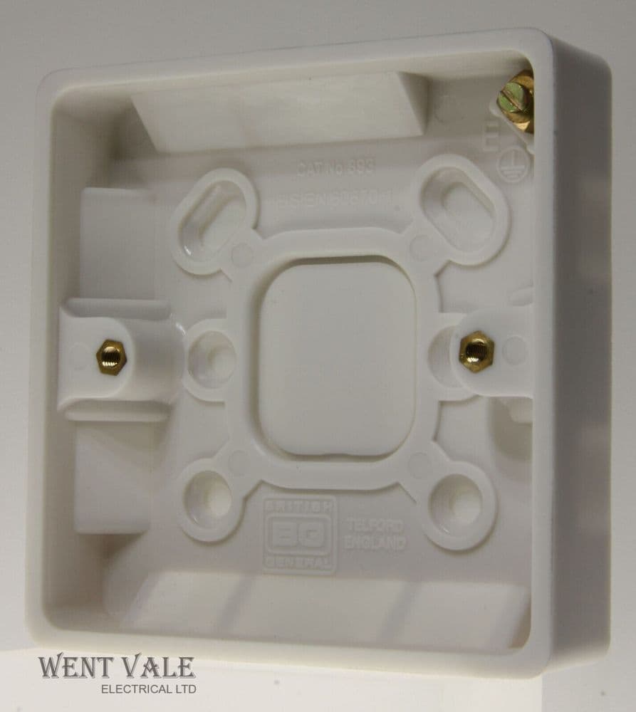 BG Nexus - 893-01 - 16mm Deep Moulded Surface Single Switch Box ...
