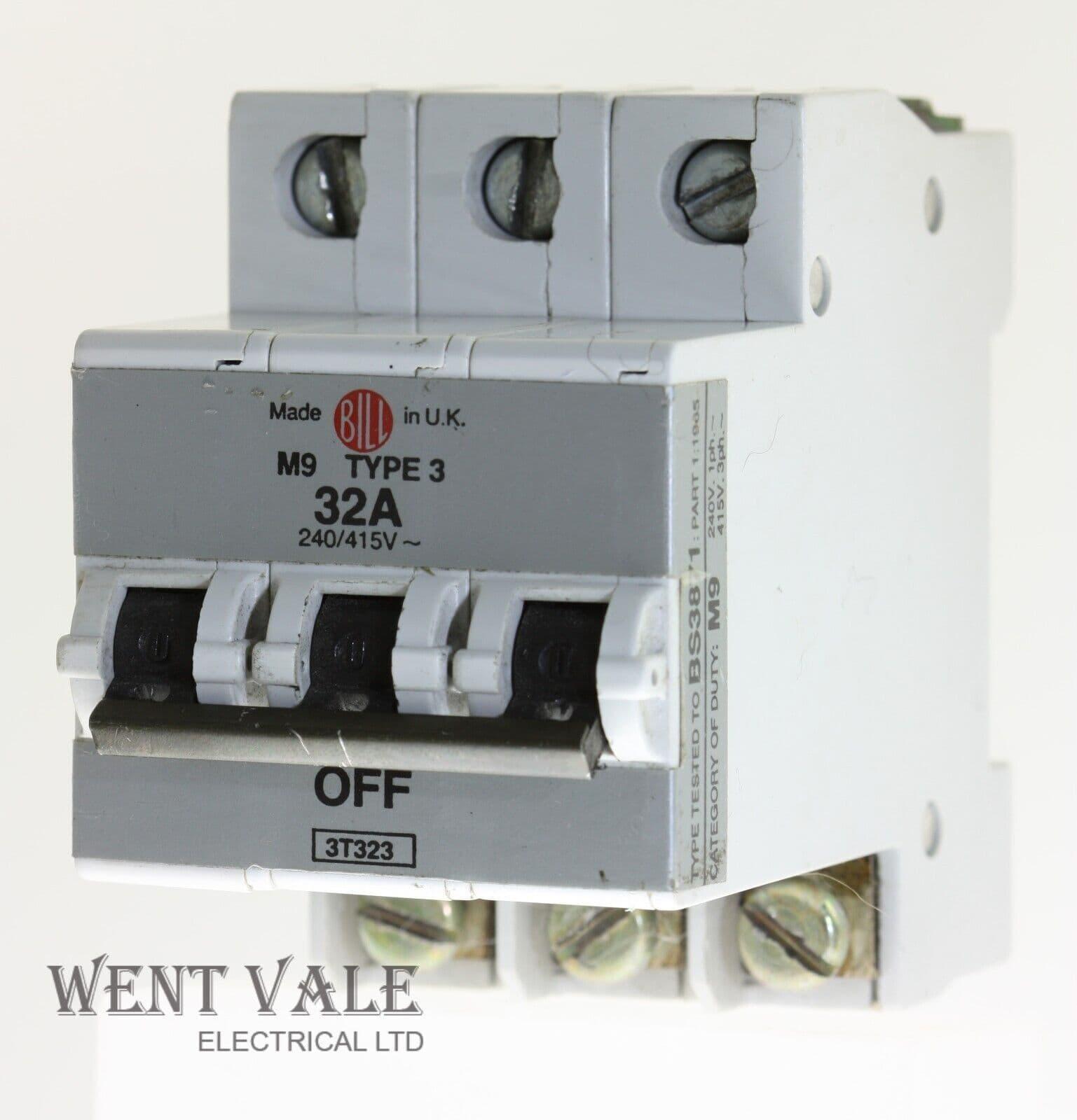 Bill Talisman - 3T323 - 32a Type 3 Triple Pole MCB Used