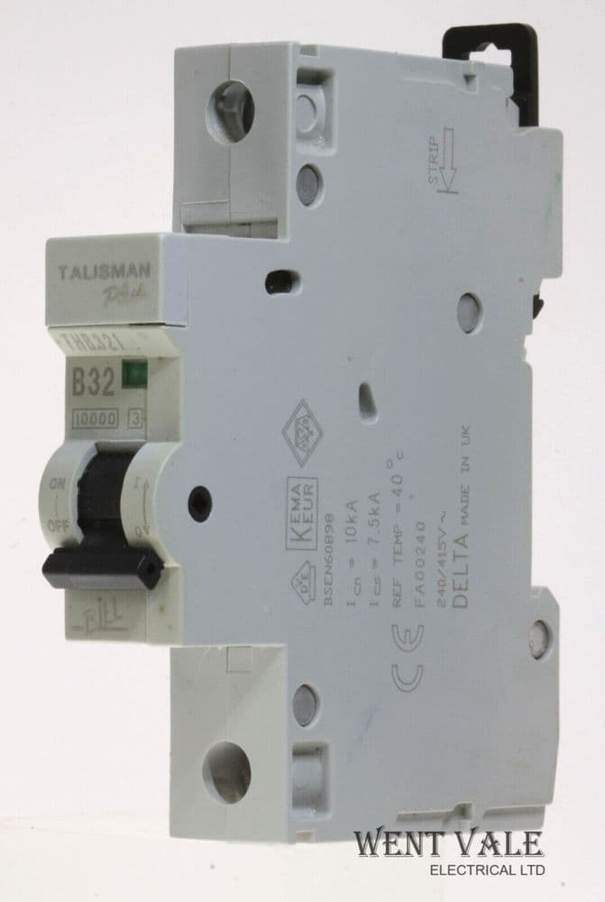 Bill Talisman Plus - THB321 - 32a Type B Single Pole MCB Used